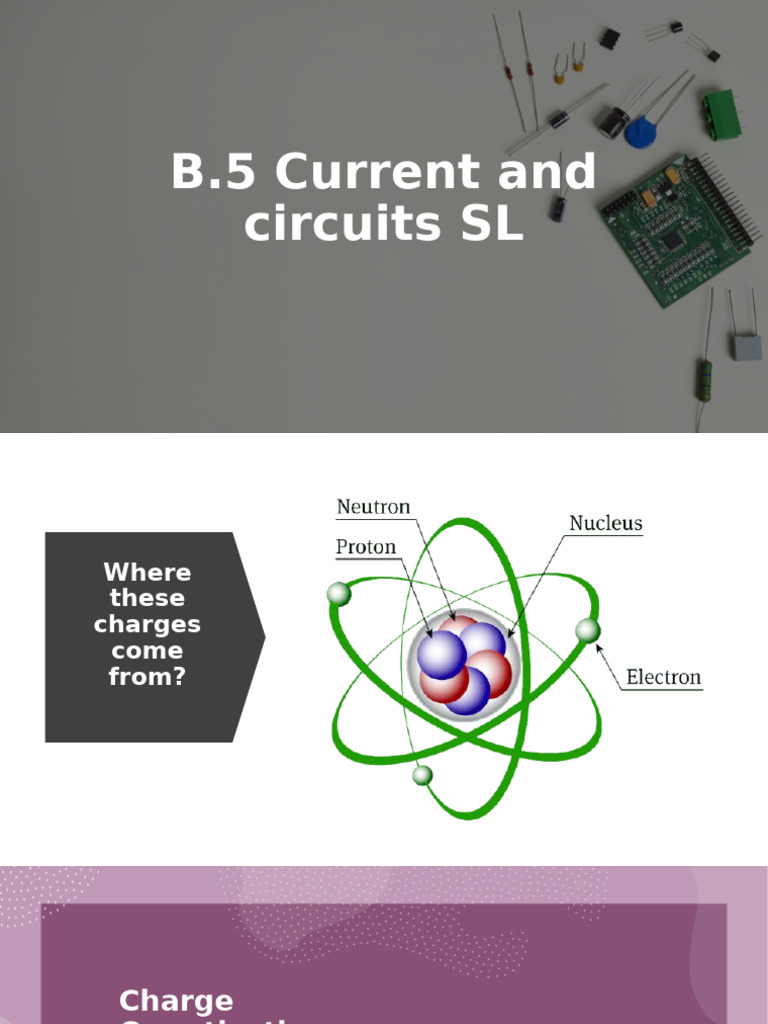 B5 Current and Circuits | PDF | Voltage | Electric Current