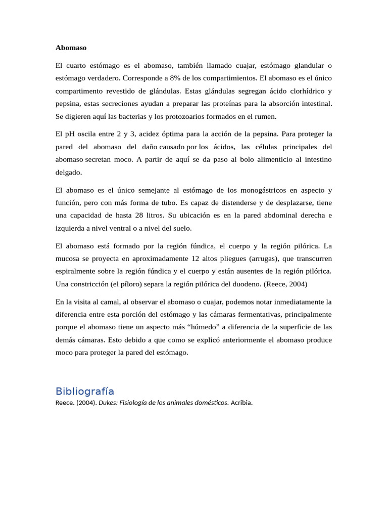 Abomaso | PDF