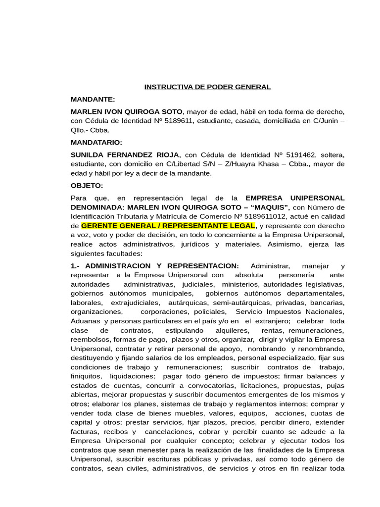 Poder General | PDF | Bancos | Póliza de seguros