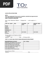 Revised LEAVE APPLICATION FORM - 2023 (002) | PDF