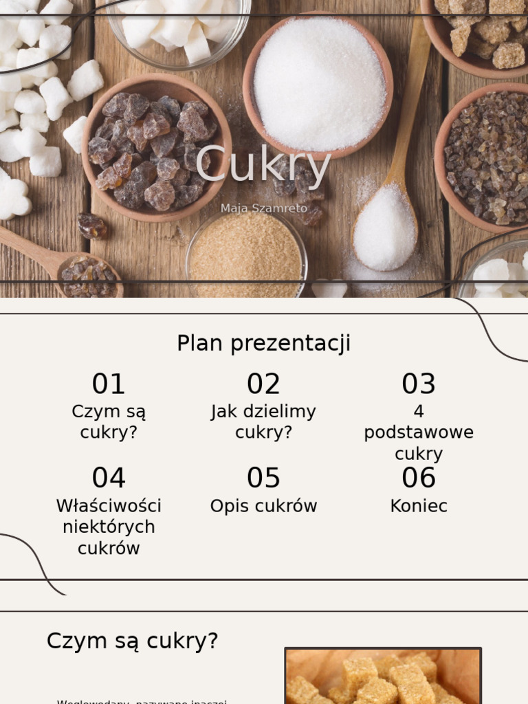 Cukry Prezentacja | PDF