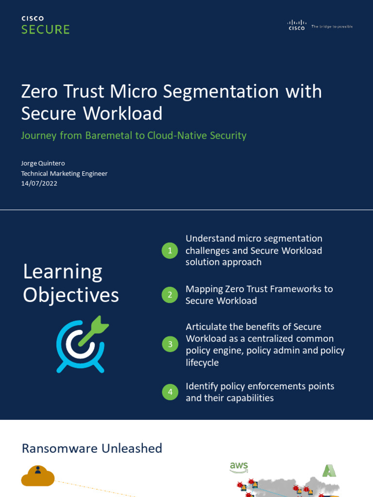 Zero_Trust_Micro_Segmentation_with_Secure_Workload | PDF | Cloud Computing | Security