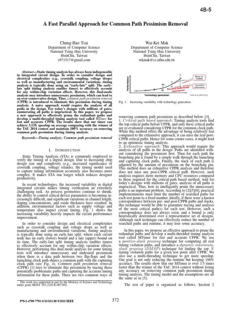 2015_ASP-DAC_Chung-Hao_Tsai_A_fast_parallel_approach_for_common_path_pessimism_removal | PDF ...