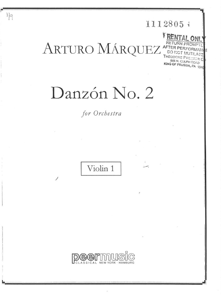 Danzon No 2 String Piano | PDF