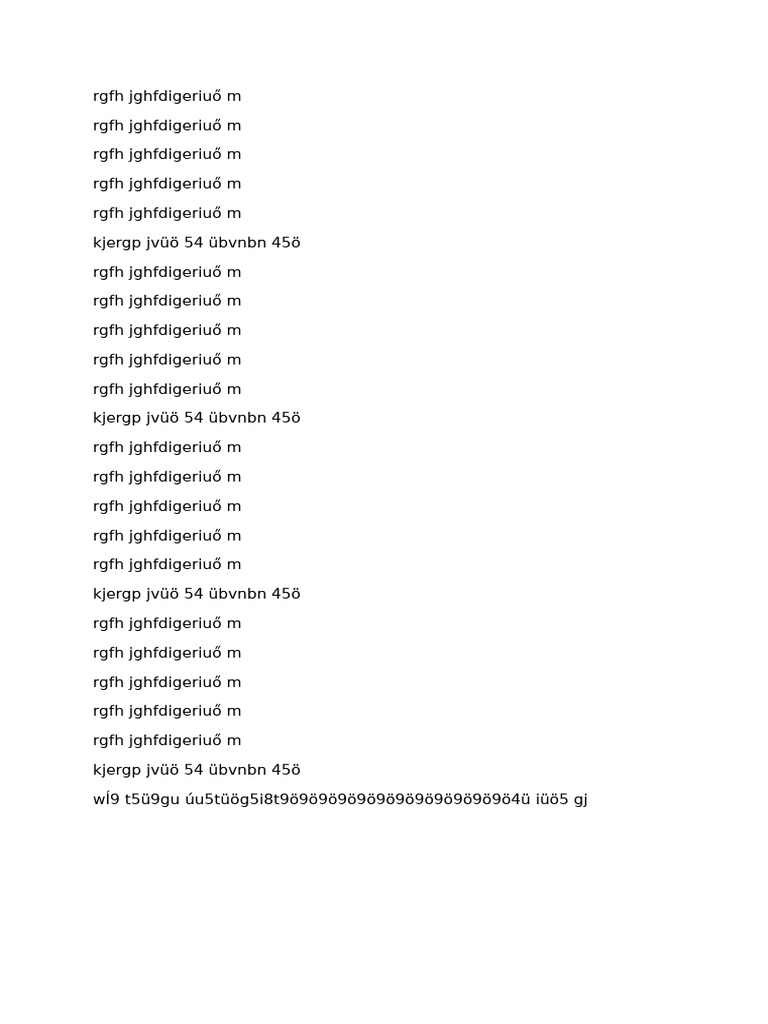 RGFH Jghfdigeriuő M | PDF