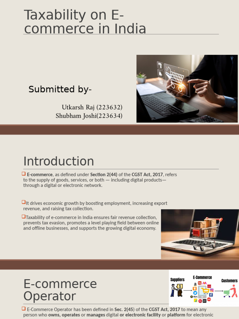 Taxability On E-Commerce in India | PDF | Taxes | E Commerce