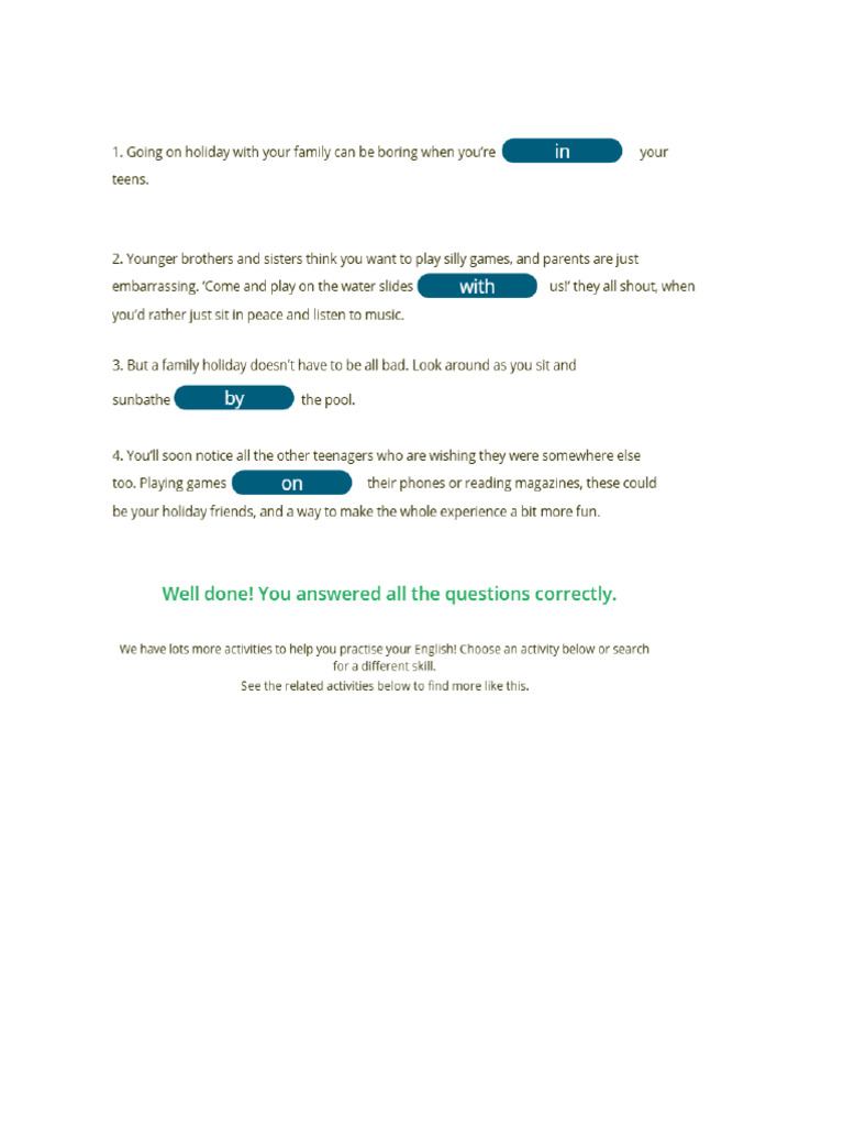 Grammar Exercises Unit 4 | PDF