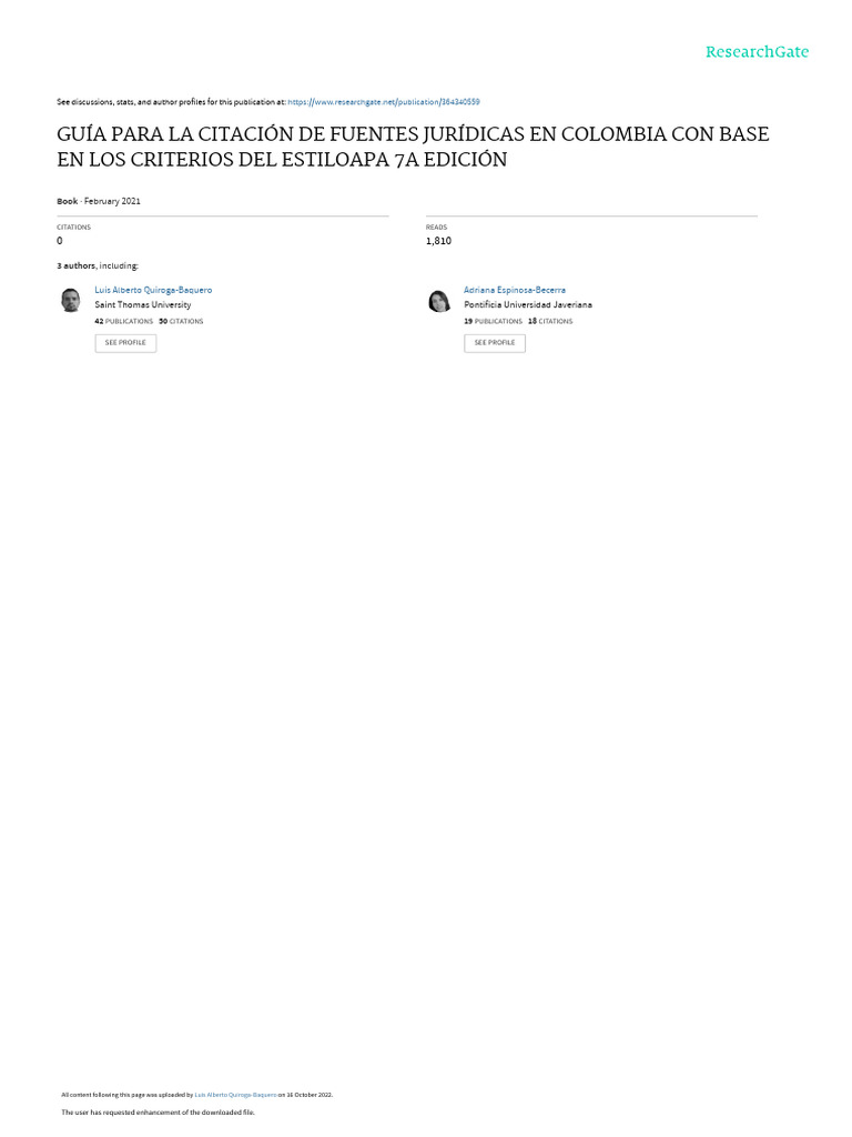 GUÍA PARA CITAR FUENTES JURÍDICAS (1) | PDF | Constitución | Fuentes ...