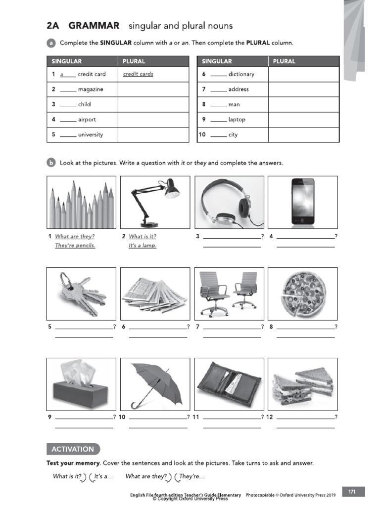 Grammar Practice 2 A, B, C | PDF