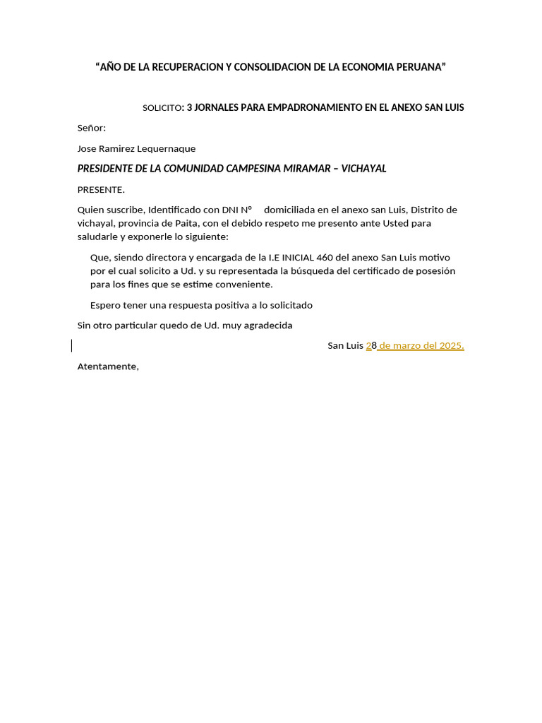 Año de La Recuperacion y Consolidacion de La Economia Peruana | PDF
