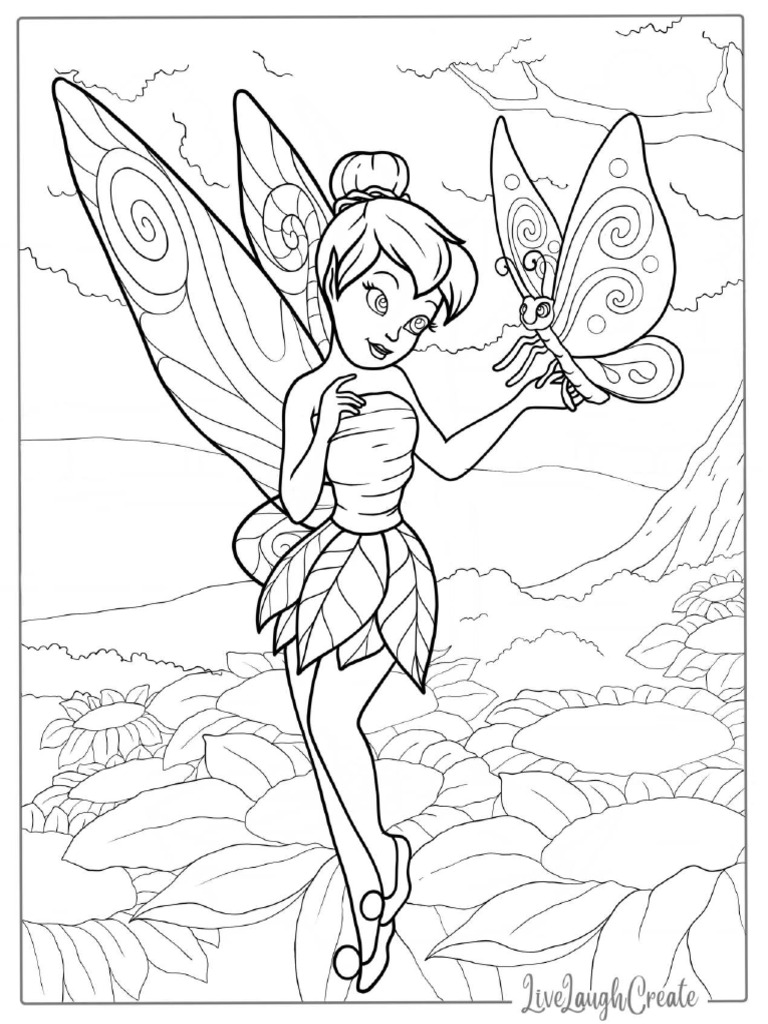 Tinker Bell Coloring de | PDF