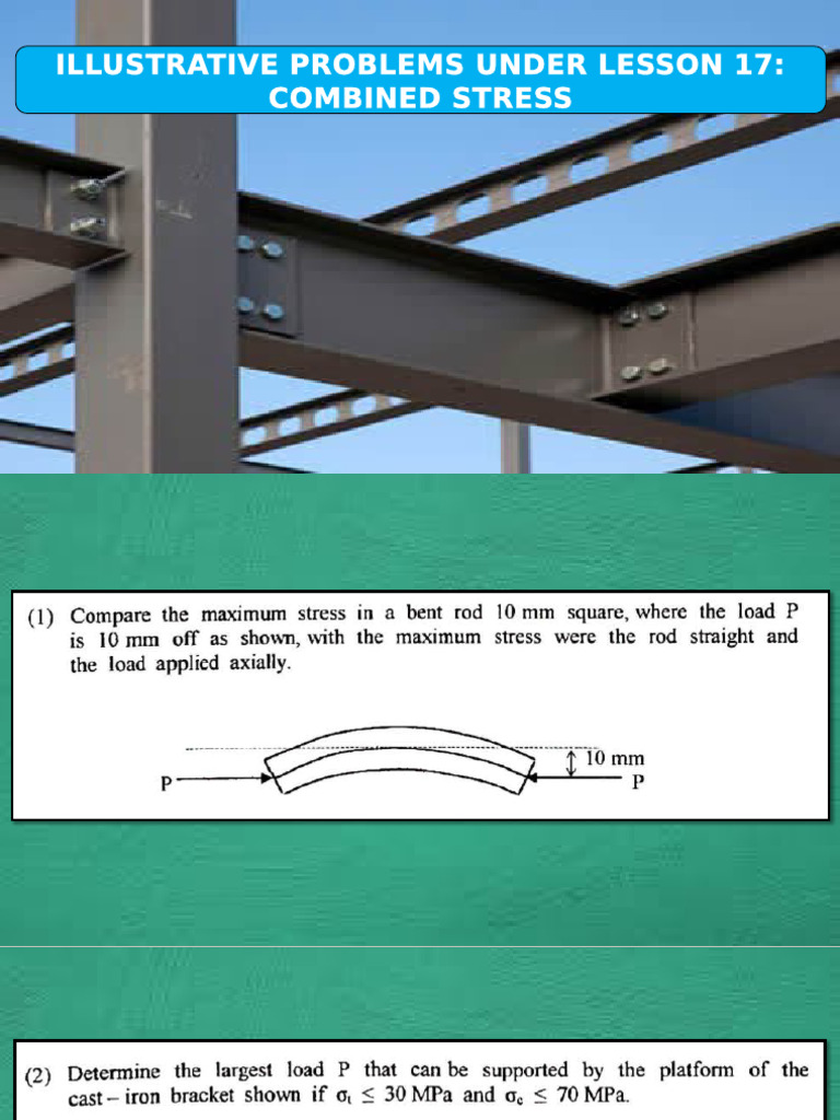 EMech 3 - Illustrative Problems Under Lesson 14 - Combined Stress | PDF
