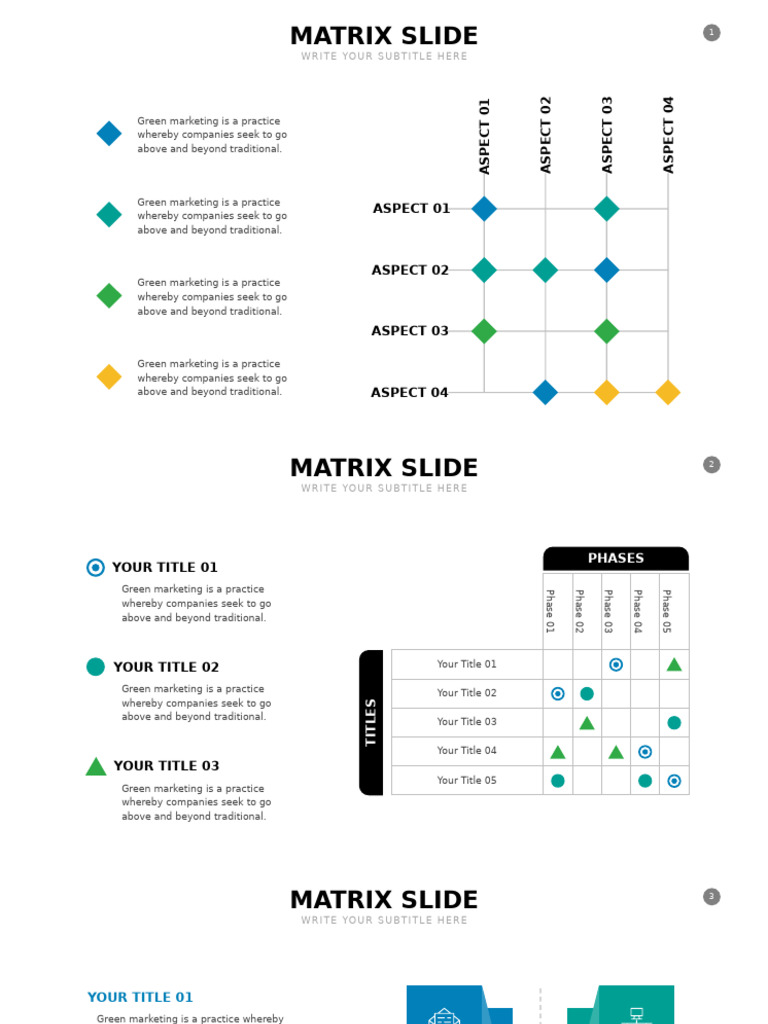 Matrix Powerpoint Slides | PDF