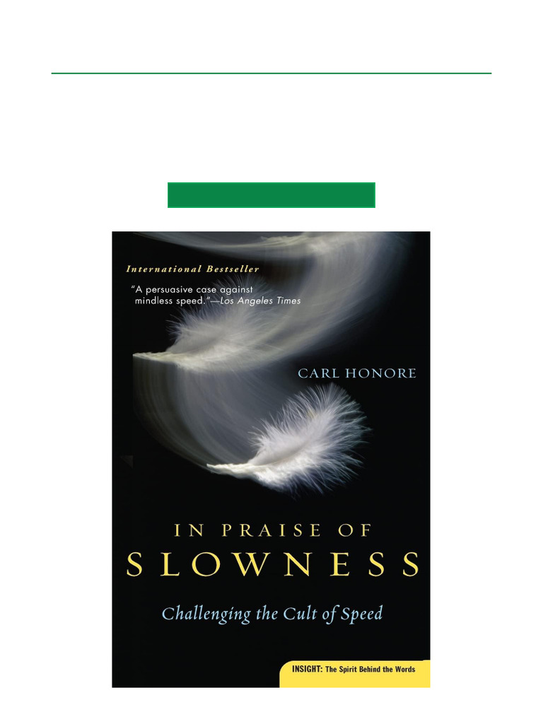 Bestseller List in Praise of Slowness Challenging The Cult of Speed ...