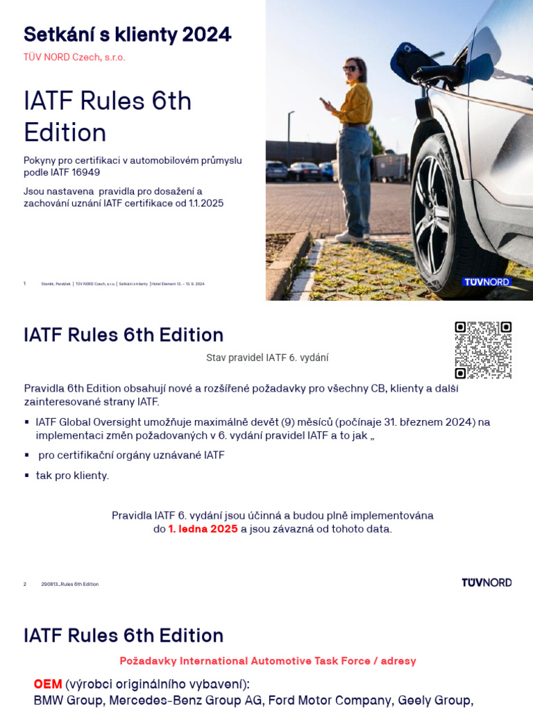 IATF Rules 6th Panacek Stanek | PDF