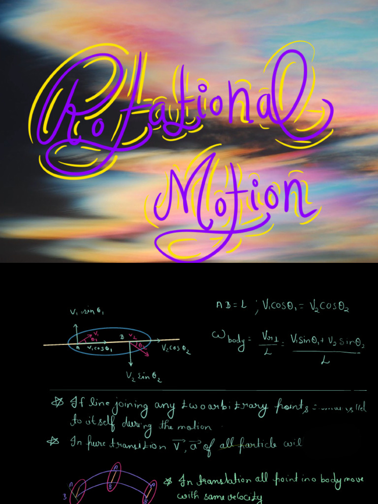 Rotational Motion PDF | PDF