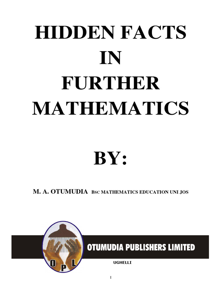 Ssce Hidden Facts in Further Maths | PDF | Equations | Function ...