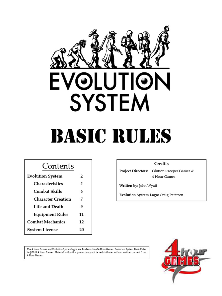 Evolution System Basic Rules | PDF