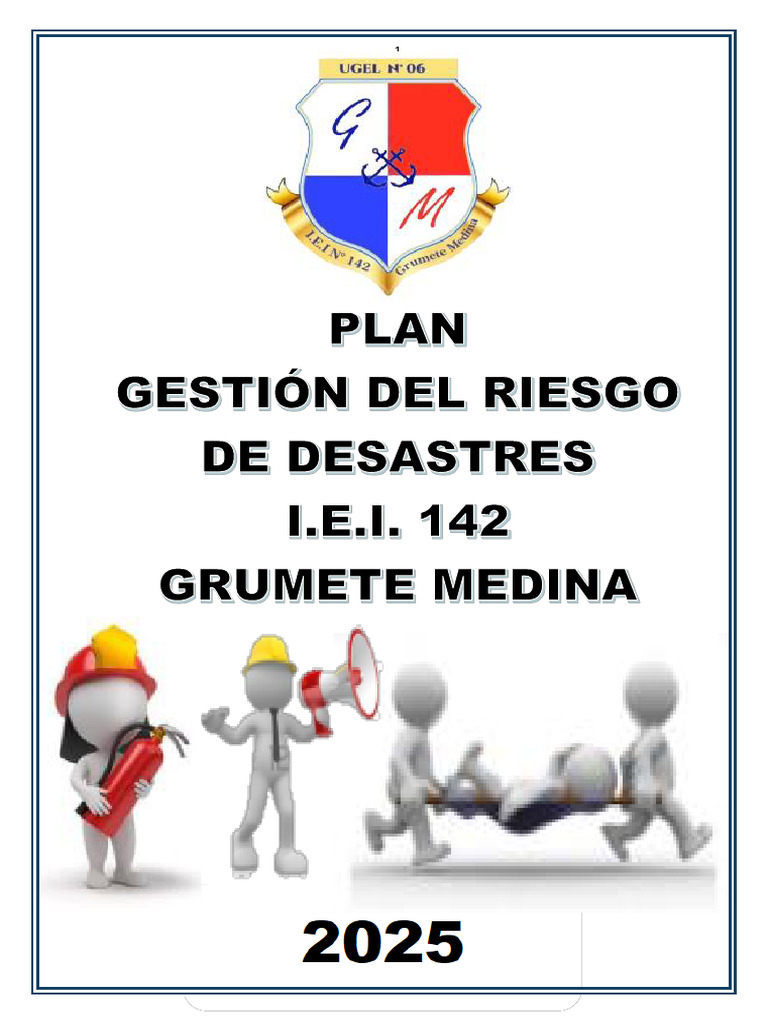 Plan Gestion de Riesgo Ie 142 2025 | PDF | Lavado de manos | Valores