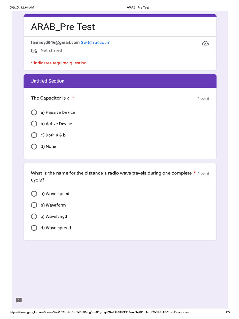 ARAB HAM Pre Test 4-2 | PDF