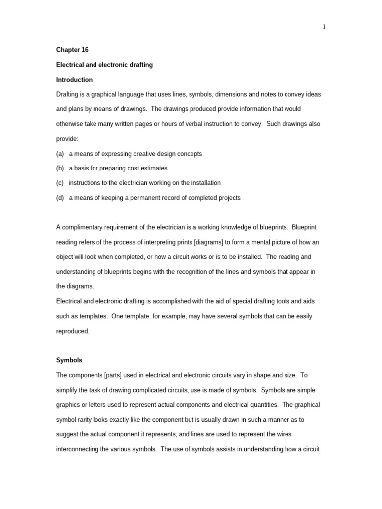 Electrical and Electronic Drafting | PDF | Electrical Wiring | Power Supply