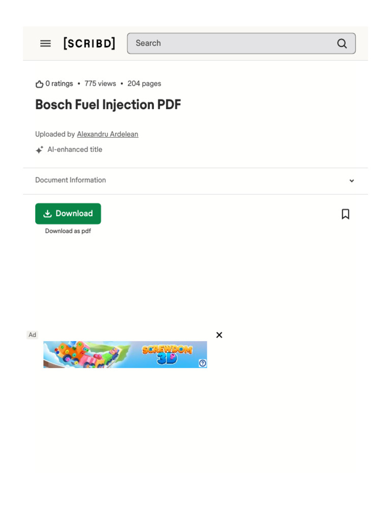 Bosch Fuel Injection PDF | PDF | PDF | Scribd | Computing