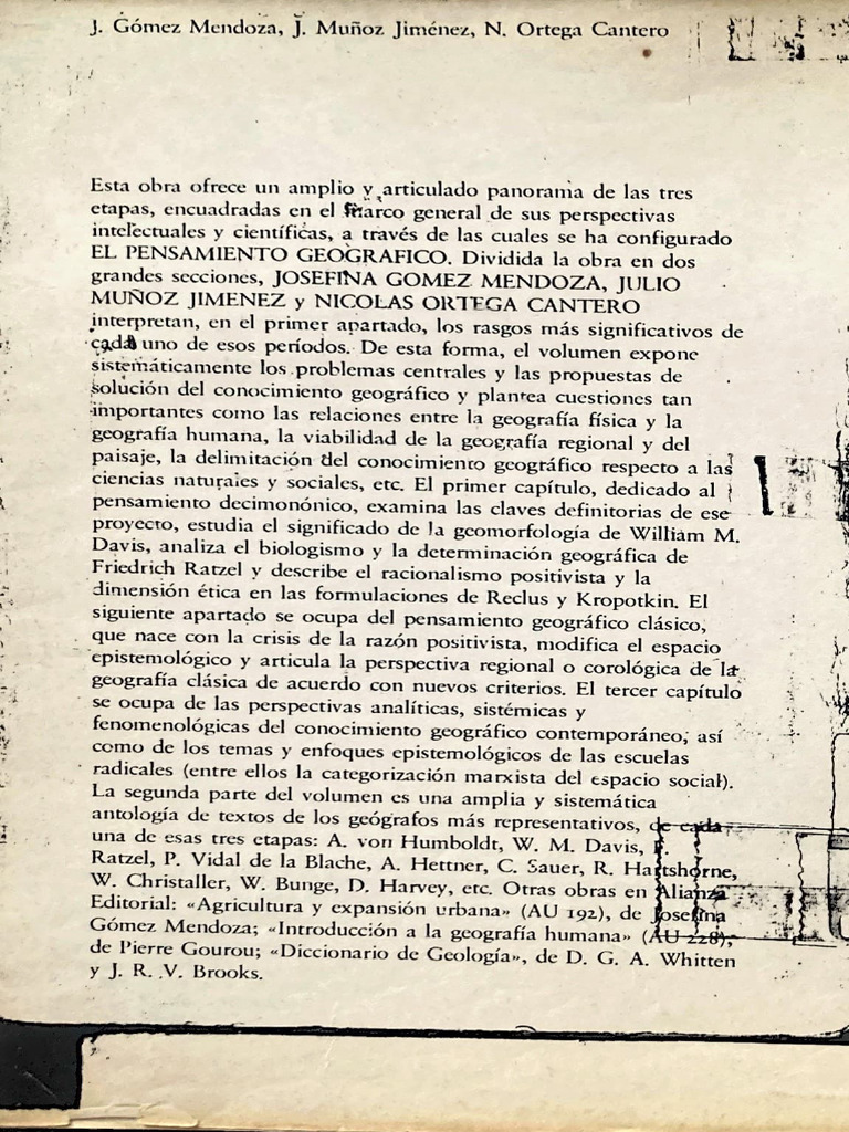 HARTSHORNE, Richard. La Naturaliza de La Geografia | PDF | Geografía ...