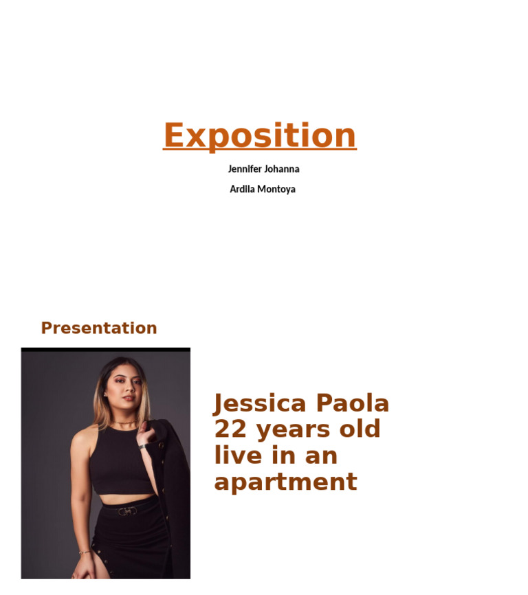 Exposition Jennifer Ardila | PDF
