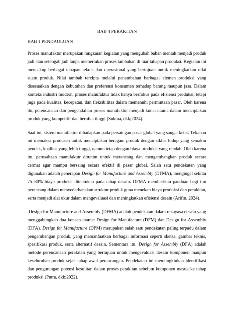 Bab 4 Perakitan | PDF