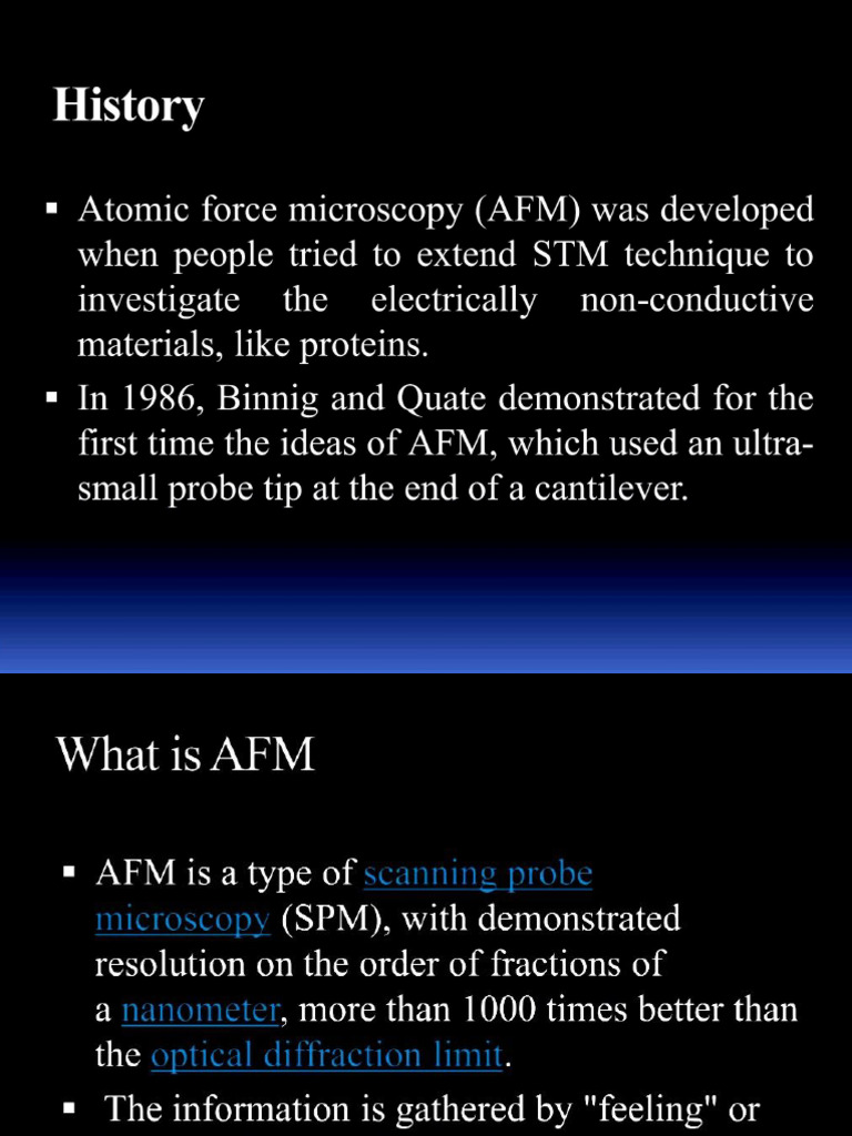 Advanced Analysis - AFM Presentation | PDF