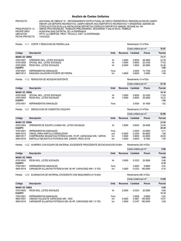 APUS | PDF | Hormigón | Material compuesto