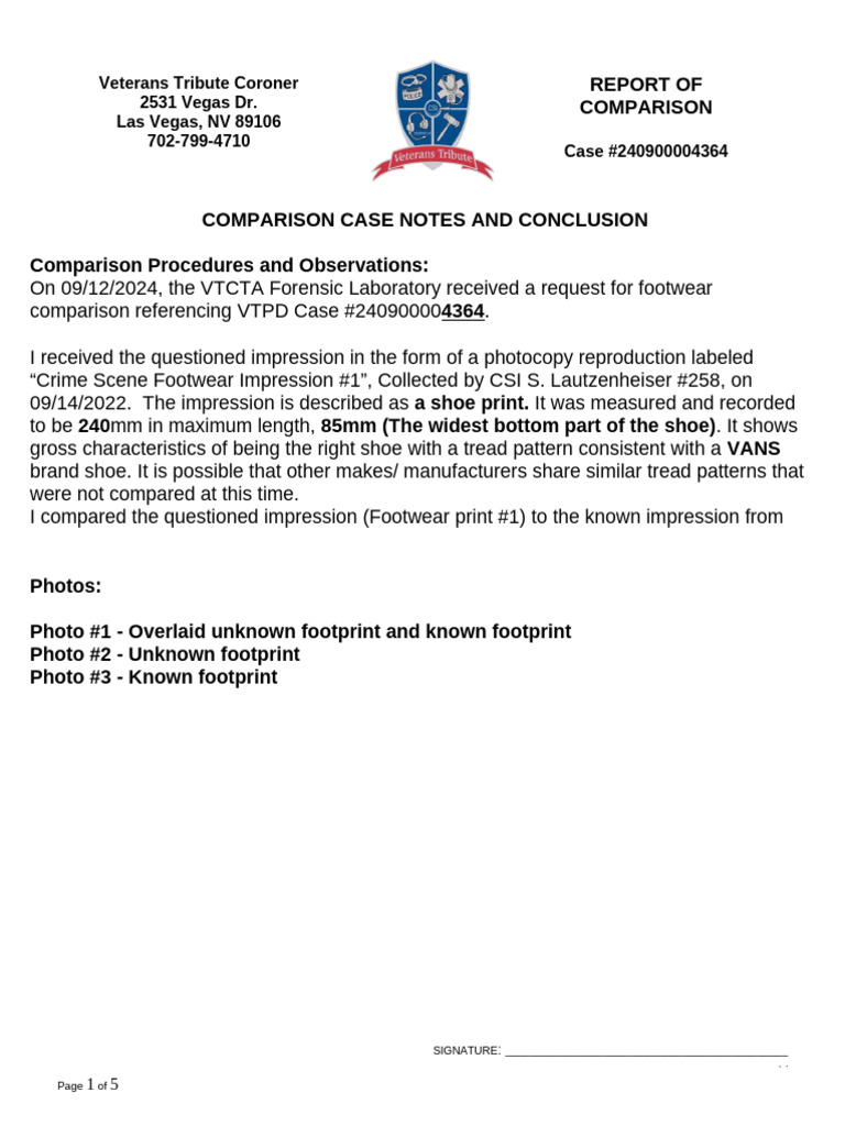 Forensics Footwear Report | PDF | Forensic Science | Law Enforcement ...