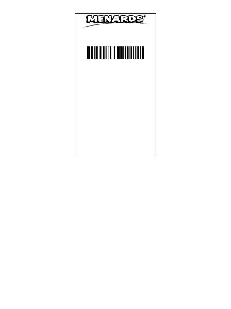 Menards Rebate Receipt and Return Policy | PDF