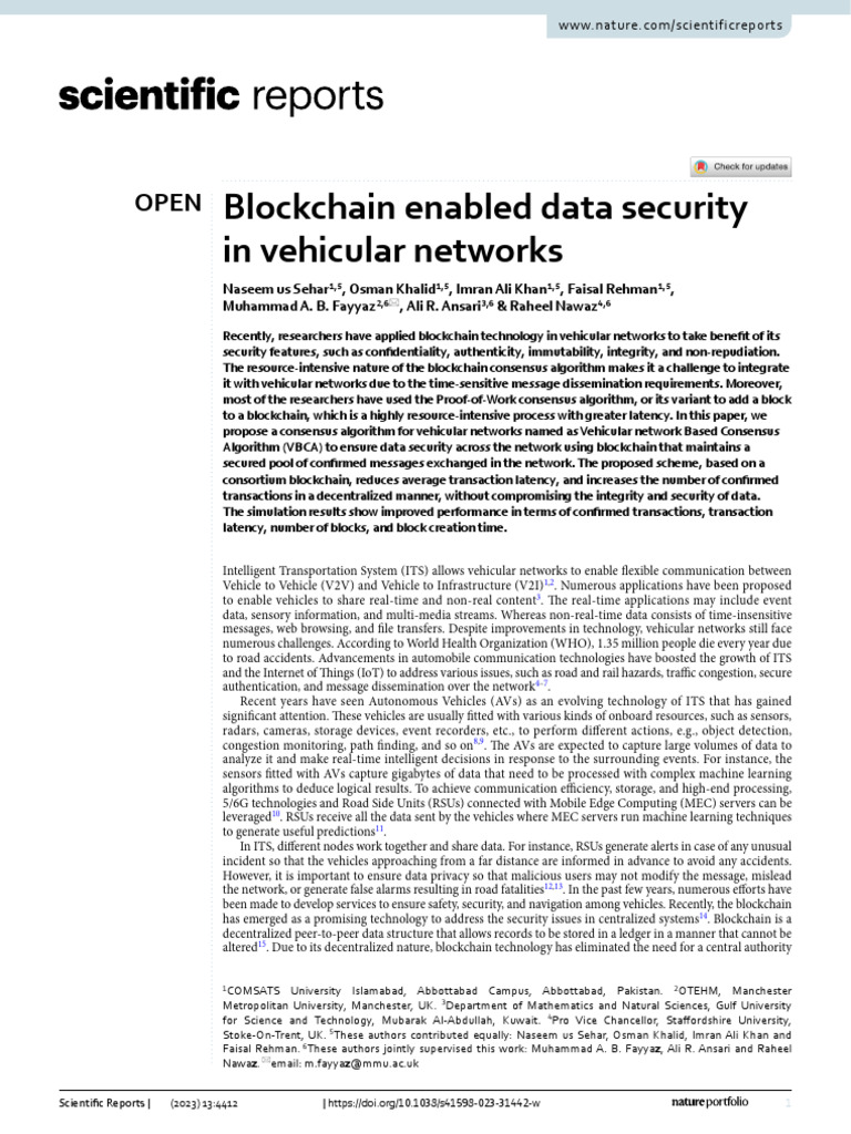 2023 Article 31442 | PDF | Public Key Cryptography | Computer Network
