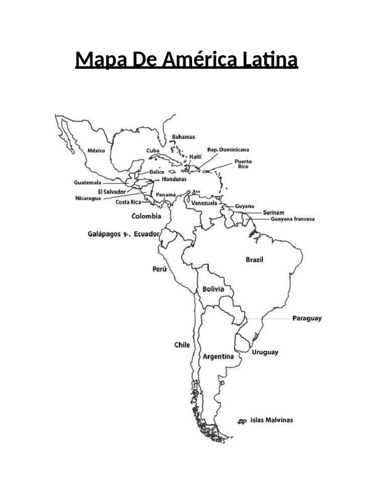 Mapa de América Latina | PDF