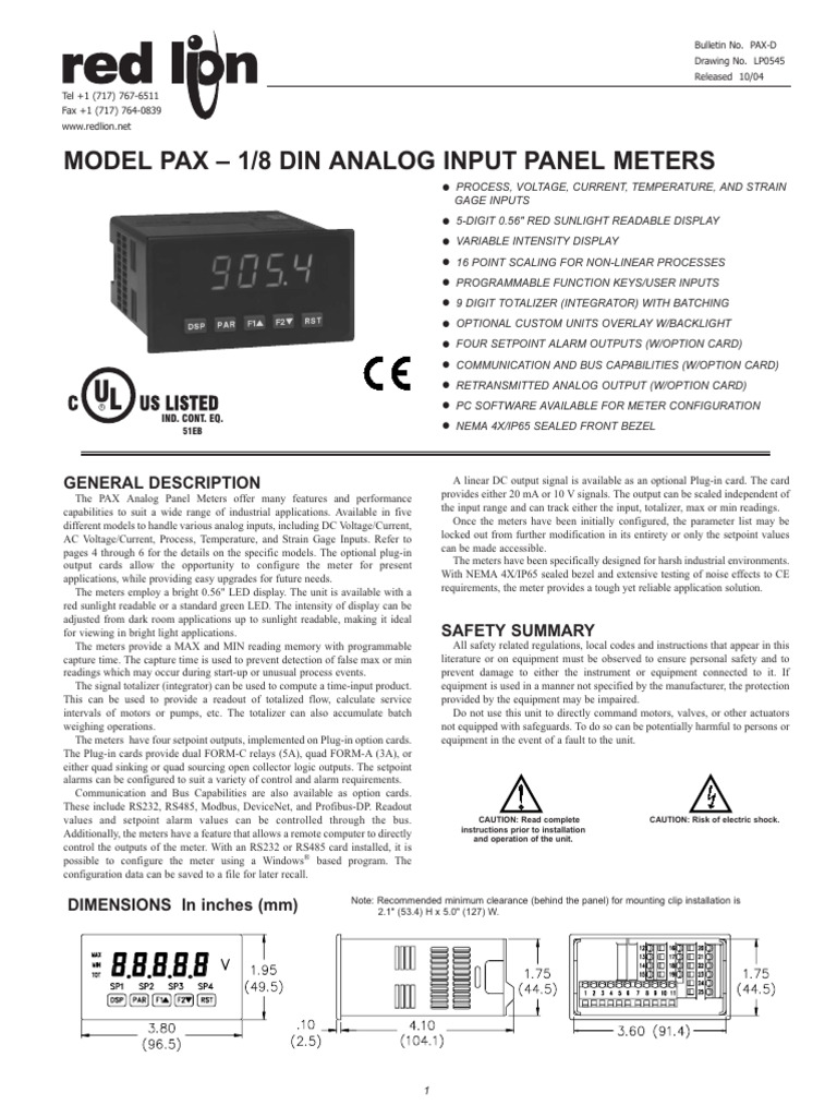 PAXH | PDF | Electromagnetic Interference | Alternating Current