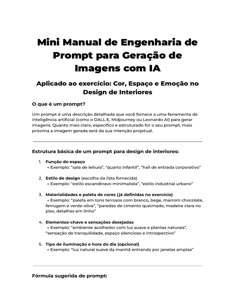 Mini Manual de Engenharia de Prompt para Geração de Imagens com IA ...