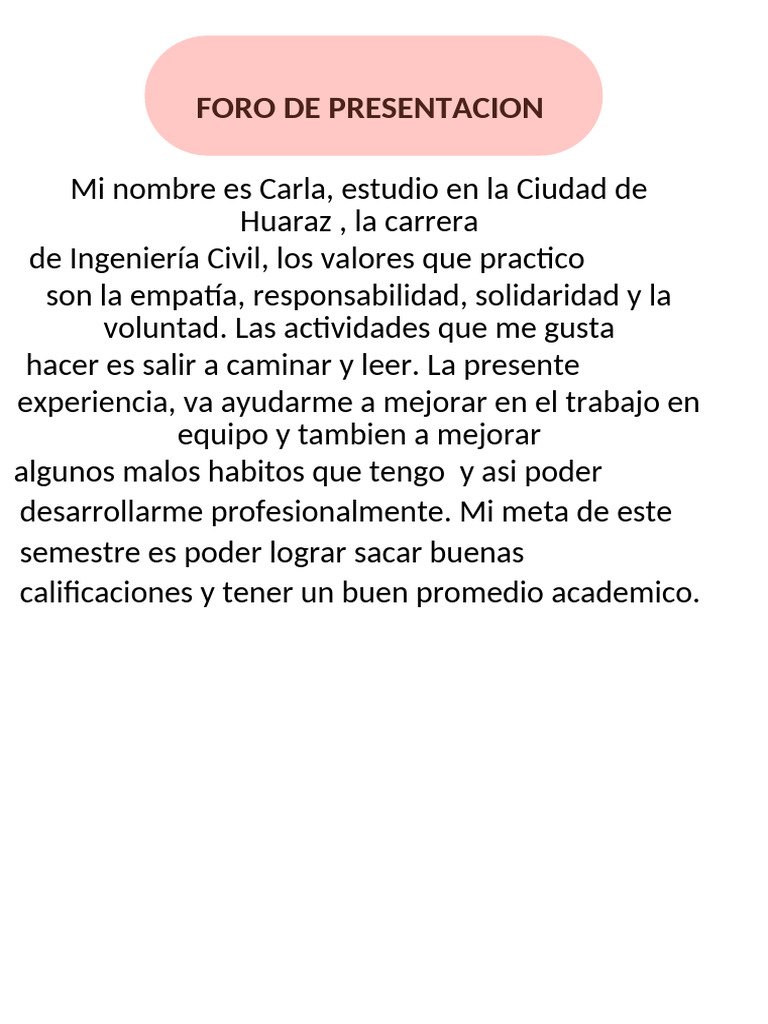 Mi Presentacion - Carla | PDF