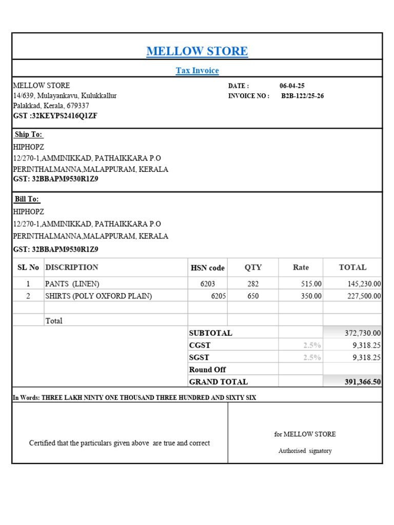 MS Inv Hiphopz 122 25-26 | PDF