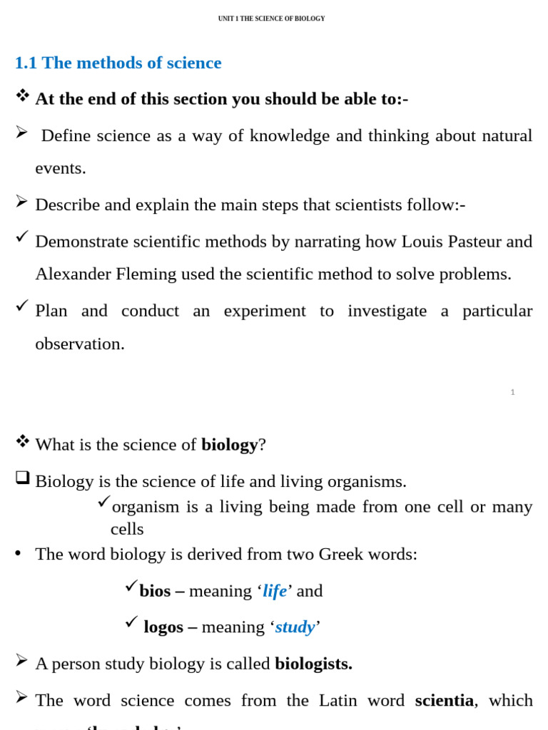 Understanding the Scientific Method in Biology | PDF | Microscope ...