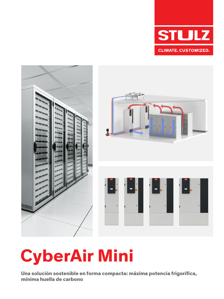 STULZ CyberAir Mini Brochure 2501 ES | PDF | Uso eficiente de energía | Refrigeración