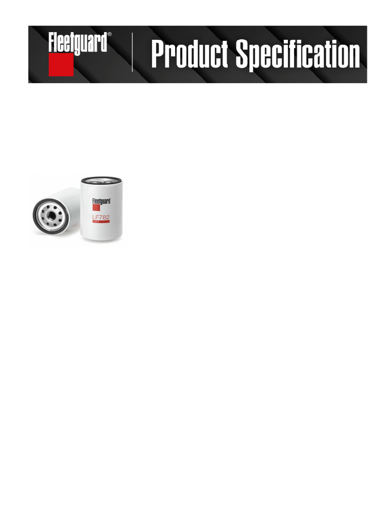 Filtro LF782 - Fleeiguard | PDF