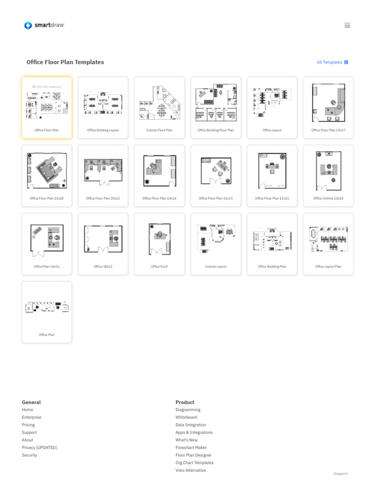 Office Floor Plan Templates | PDF