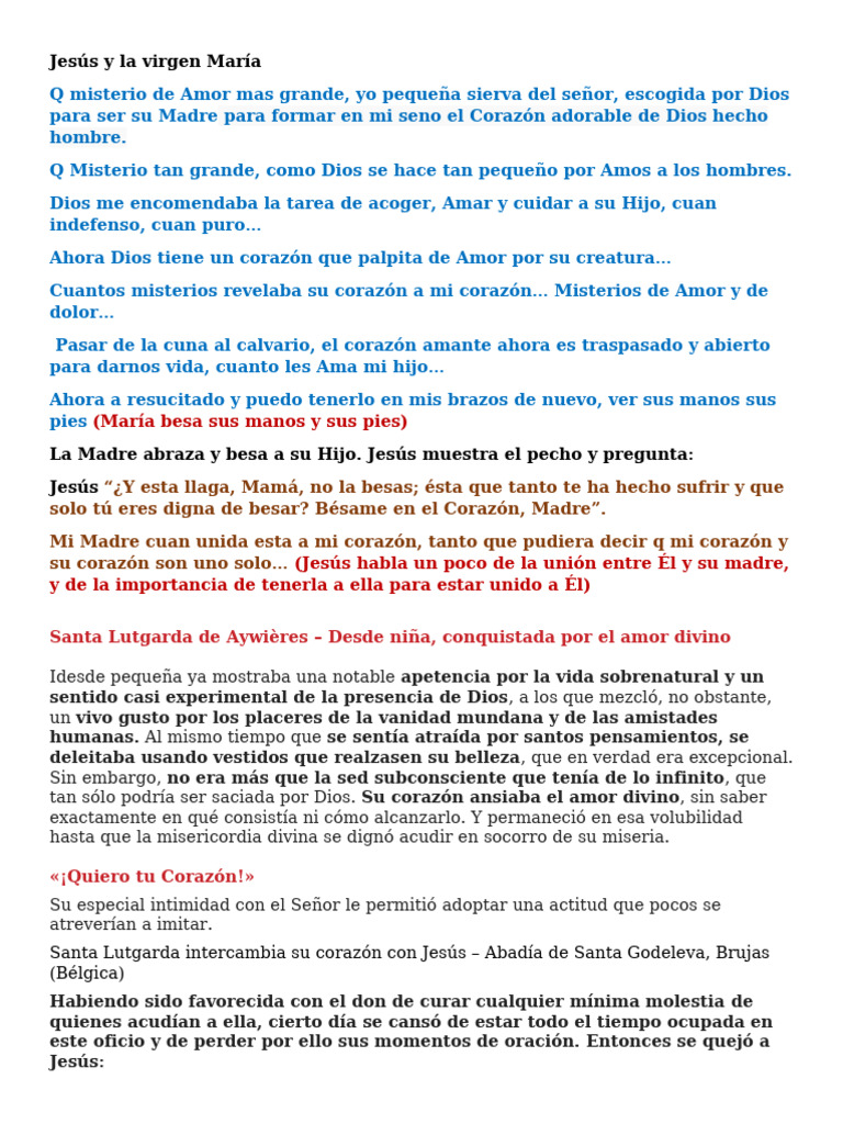 Santa Lutgarda y Santa Gertrudis: Místicas del Amor Divino | PDF ...