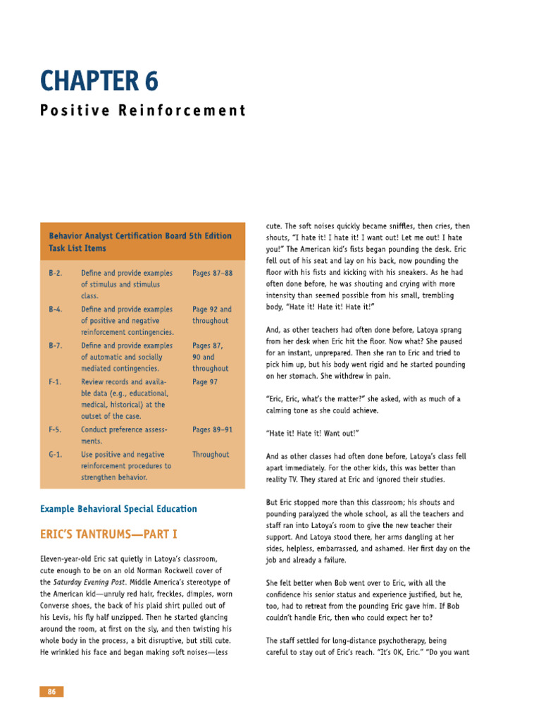 Capitulo6 Reforzamientopositivo | PDF