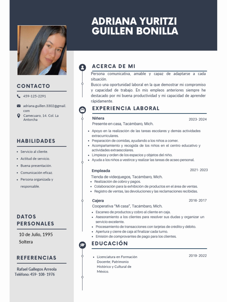 CV Adriana Guillén | PDF