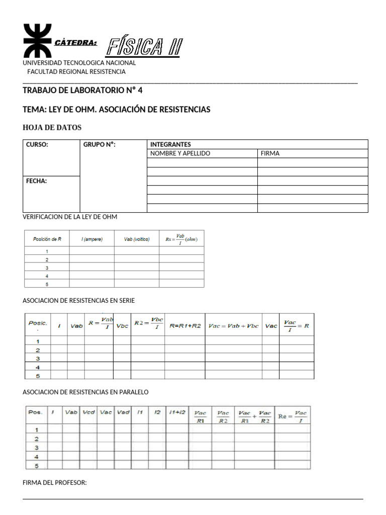 Hoja de Datos TP #4 | PDF