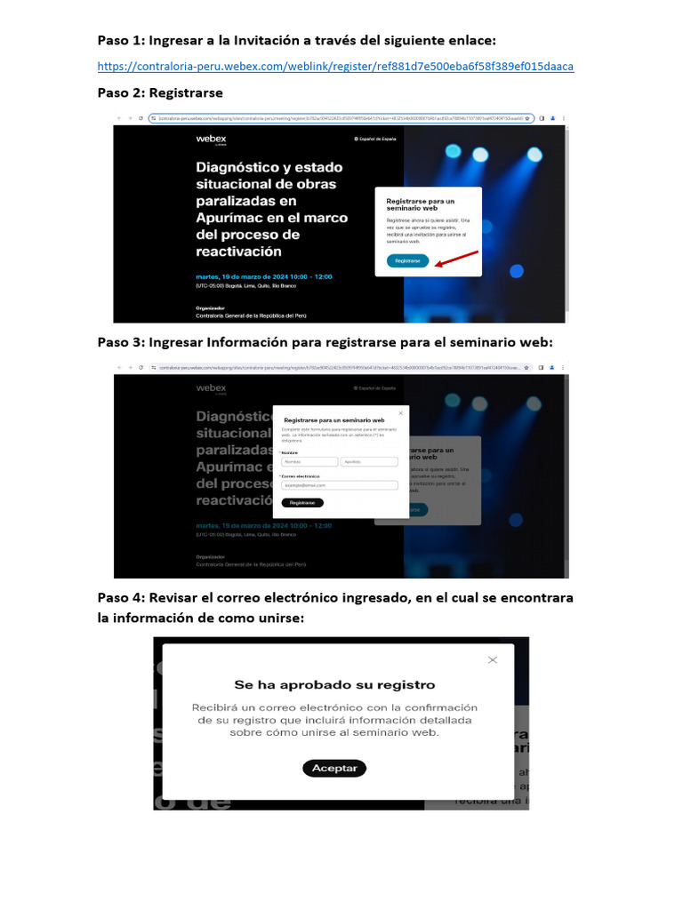 Paso a Paso Registrarse | PDF