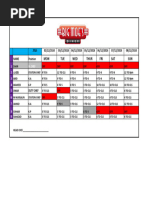 Kitchen Staff Schedule Overview | PDF