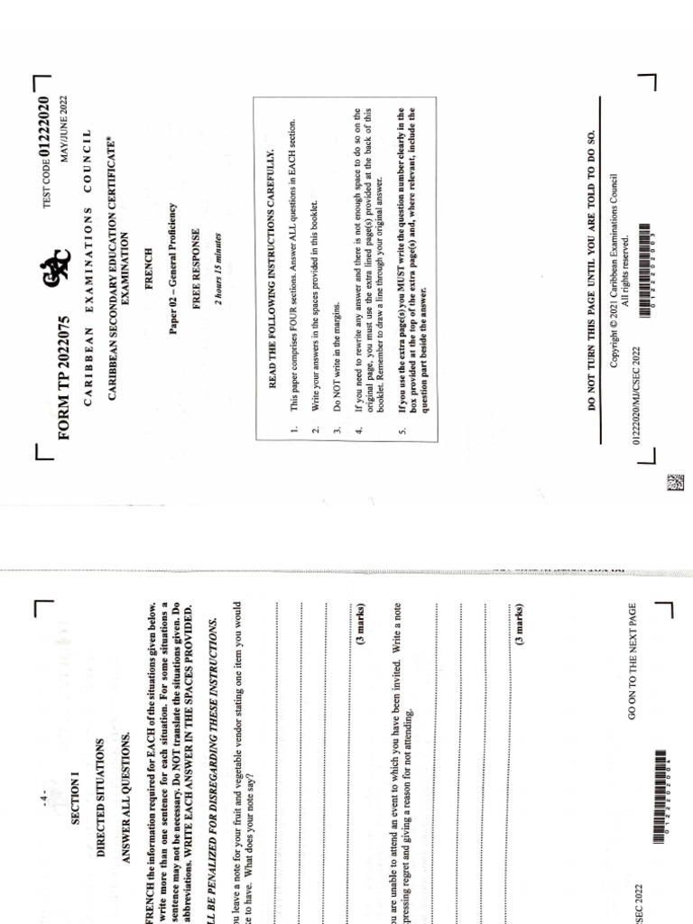 French Paper 2 May.June 2022a | PDF
